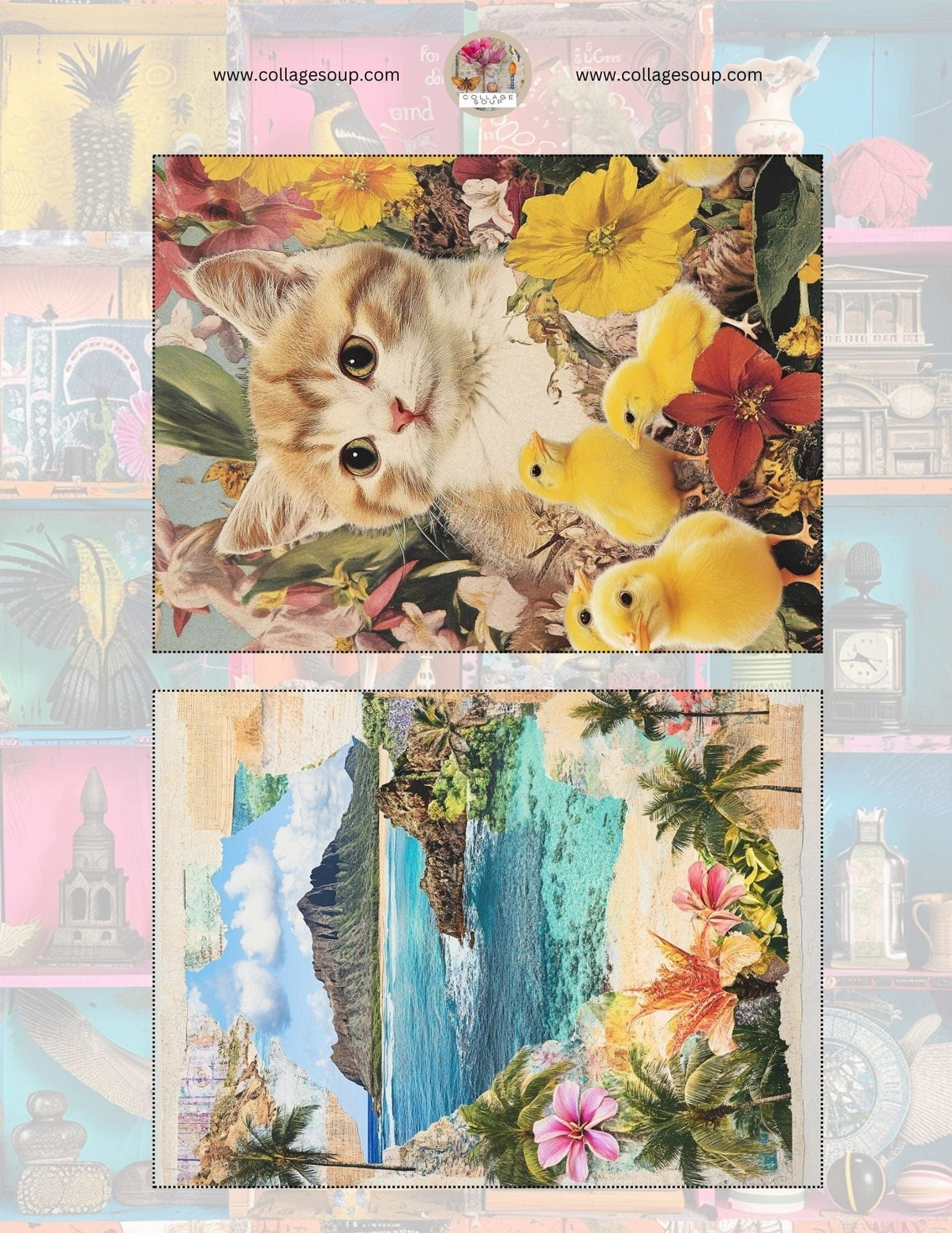 ATC & Journal Freebie (eBook) Printable Esoteric Art for Collage – 4 P ...