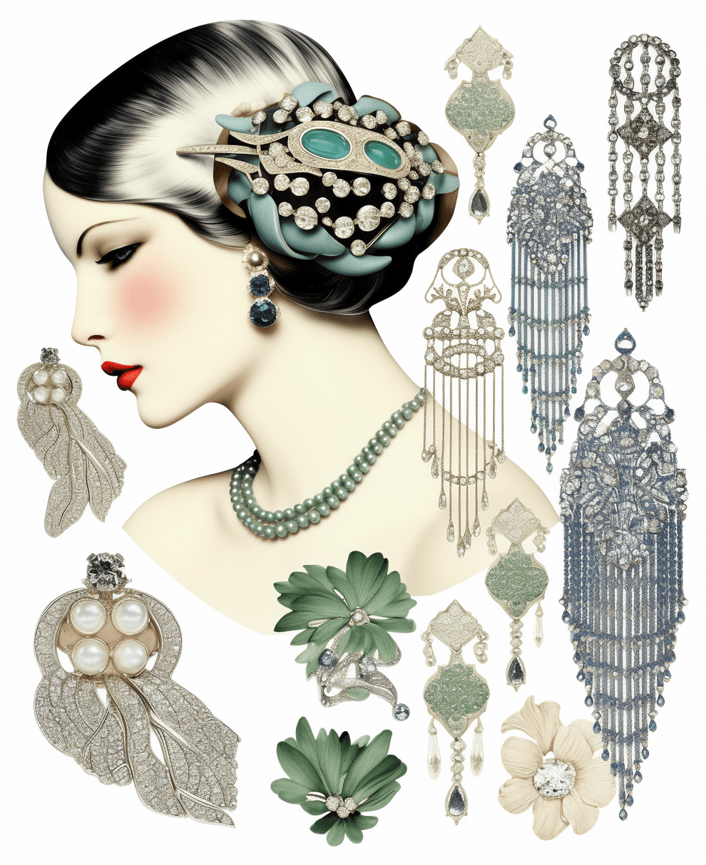 Dapper Flapper (eBook) Printable Roaring Twenties Art for Mixed Media ...