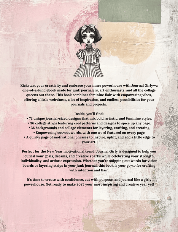 Girly Journal Paperback — Words & Wellness | Collage Soup