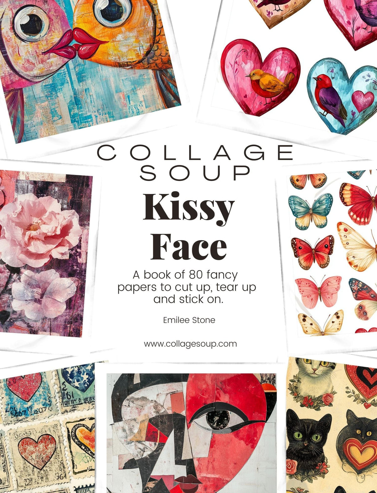 Kissy Face Paperback — Whimsical Holiday Book | Collage Soup