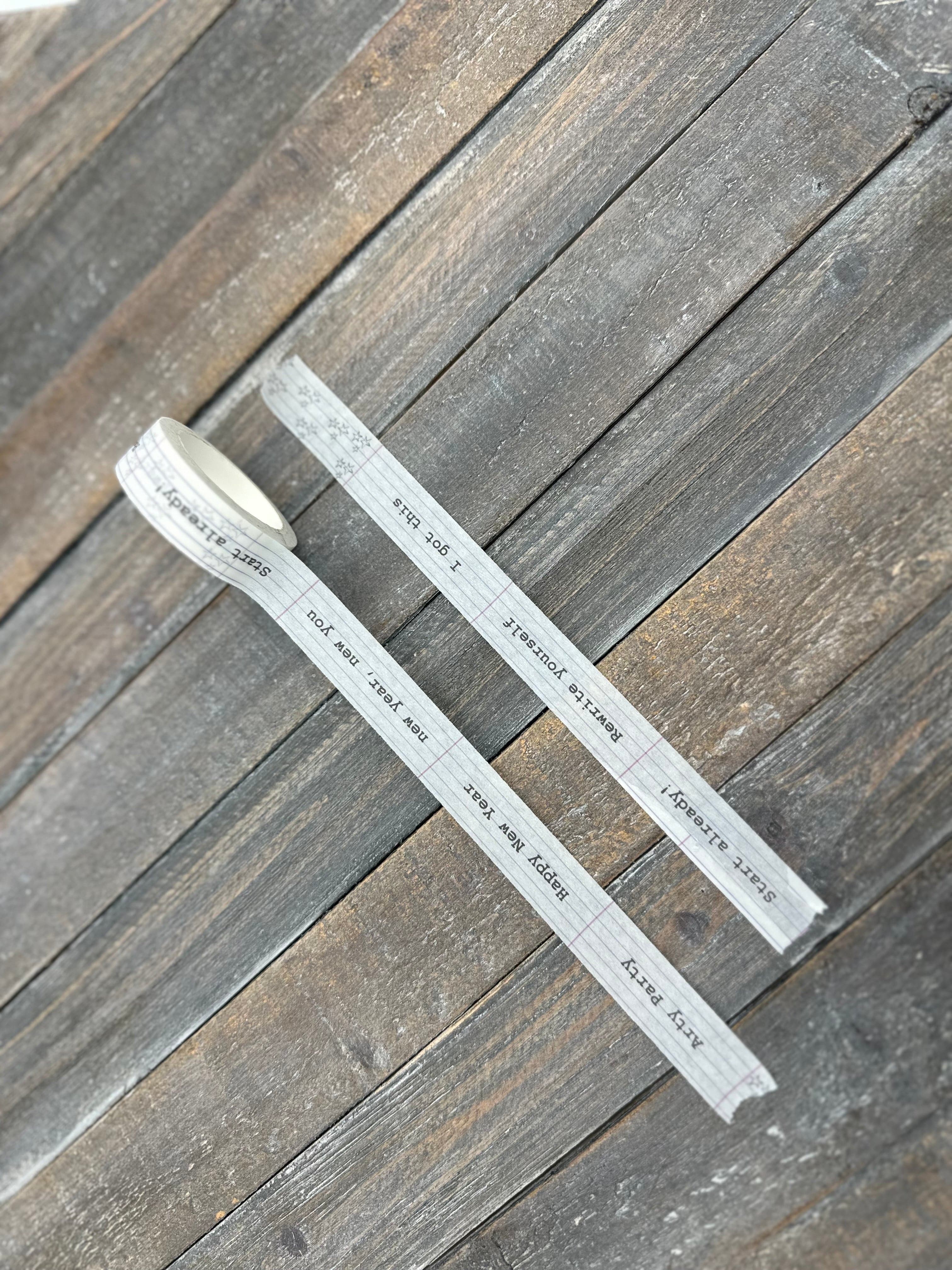 New Year Washi Tape — Pep Talk | Collage Soup