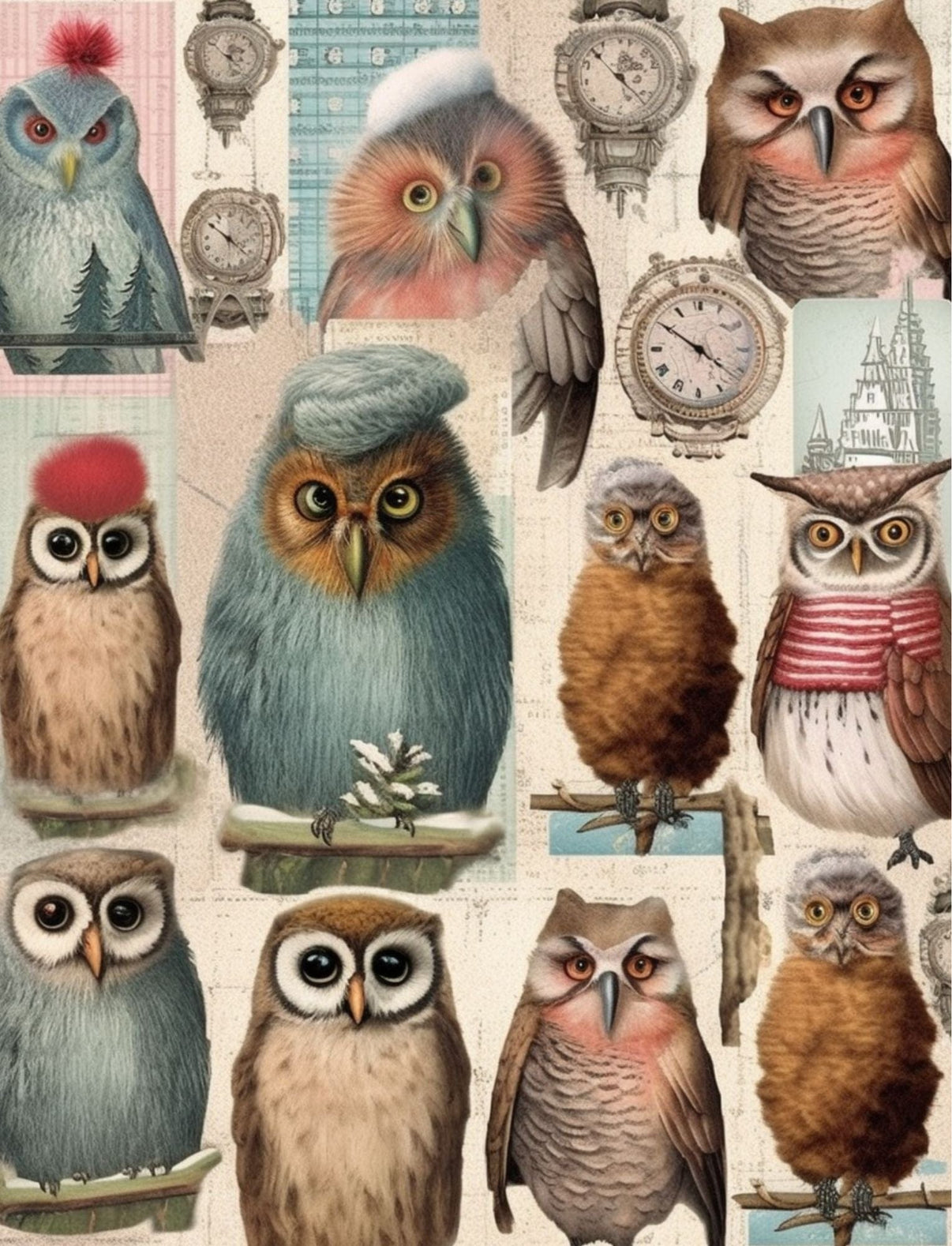 Snow Biz (eBook) Winter-Themed Collage Art for Creative Projects – 101 ...